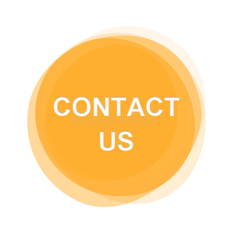 Orange Contact Us Icons Graphic Concept Stock Illustration ...