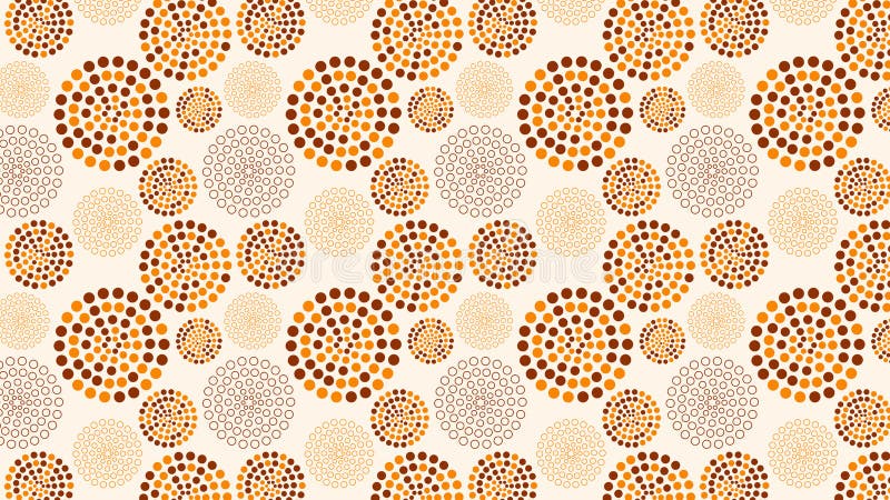 Light Orange Seamless Dotted Concentric Circles Pattern Background Vector Graphic Stock Vector ...