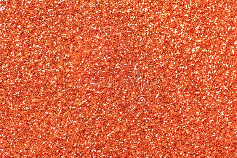 Light Orange Sparkling Background from Small Sequins, Closeup ...