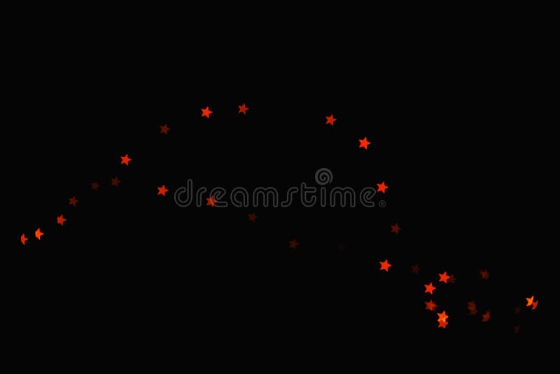 Light Orange Star Light Effect Isolated Overlay Glitter Texture on ...