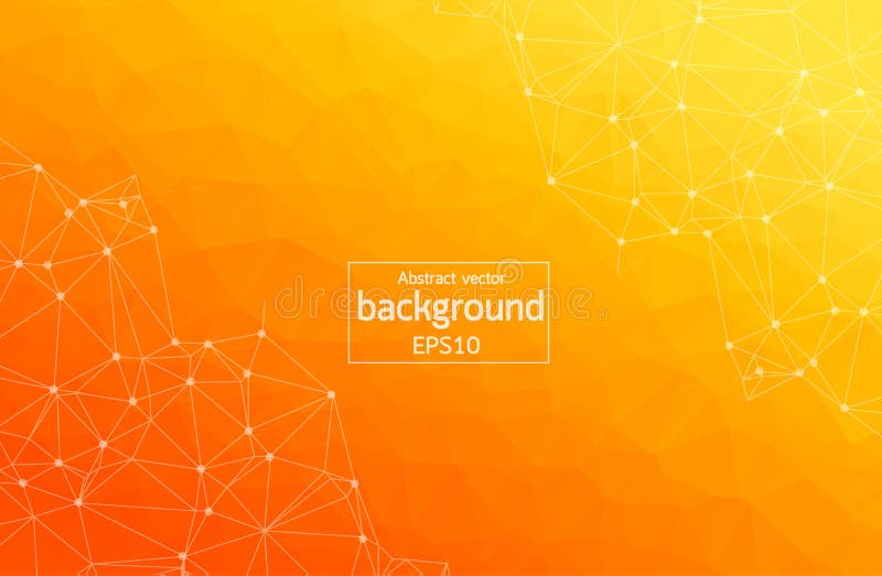 Light Orange Vector Background with Dots and Lines. Design with ...