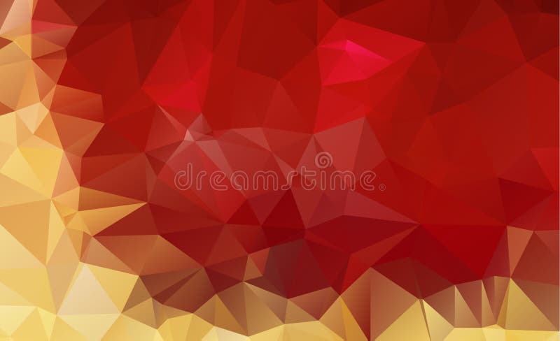 Light Orange Vector Low Poly Crystal Background. Polygon Design Stock ...