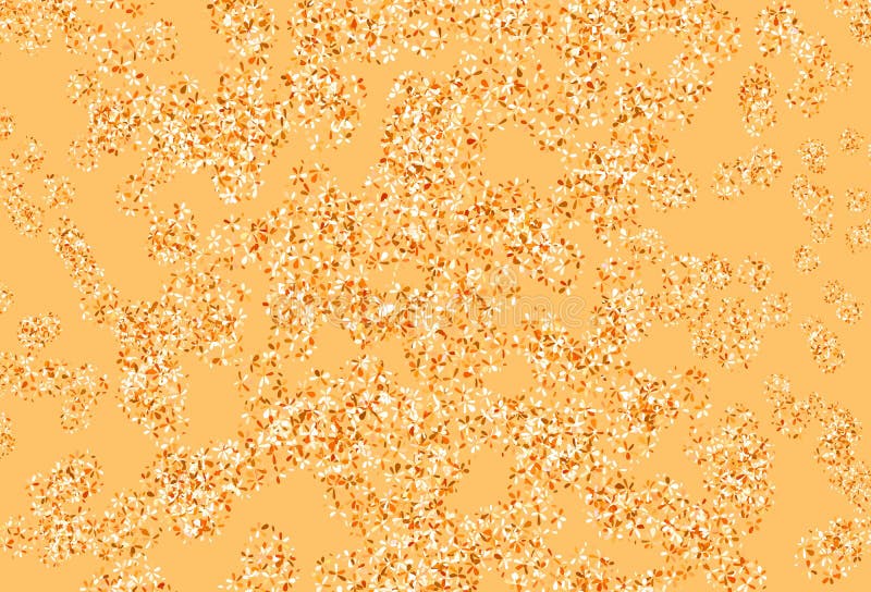 Light Orange Vector Natural Pattern with Leaves. Stock Vector ...