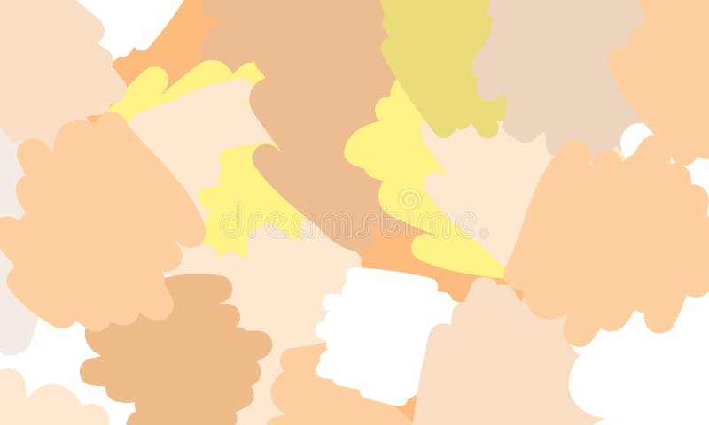 Light Orange Vector Pattern with Random Forms. Stock Vector ...