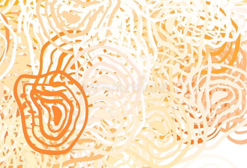 Light Orange Vector Pattern with Random Forms. Stock Vector ...