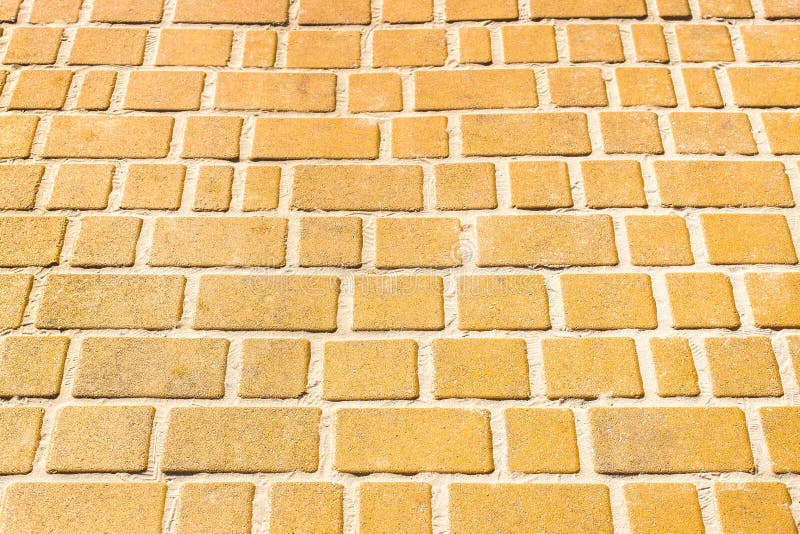 Light Orange or Yellow Stone Paving Slabs Floor Tile Urban Texture ...