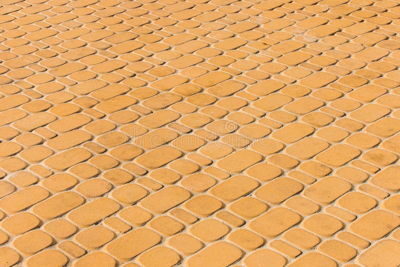 Light Orange or Yellow Stone Paving Slabs Floor Tile Urban Texture ...