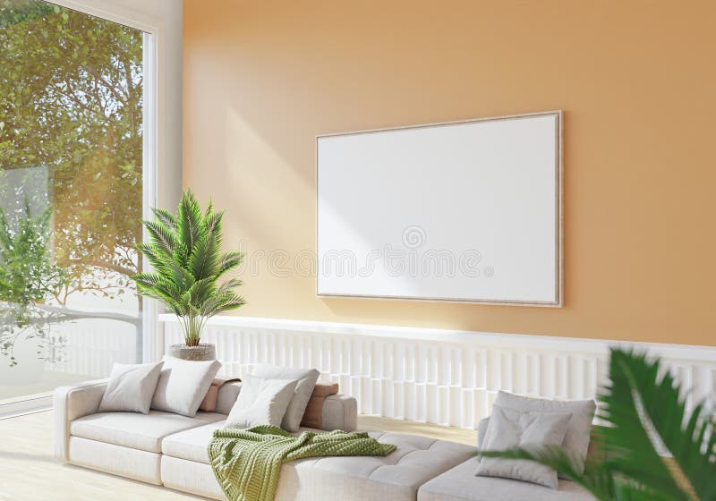 The Light from the Outside Hit Theframe on Wall of the Room and the ...