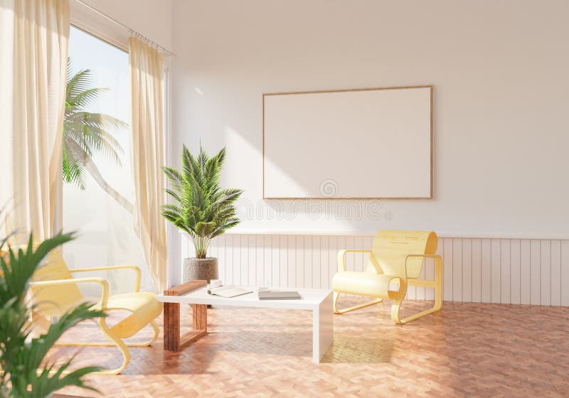 The Light from the Outside Hit Theframe on Wall of the Room and the ...