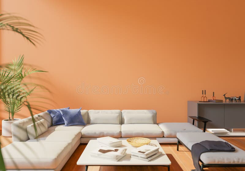 The Light from the Outside Hit the Wall of the Room and the Sofa ...