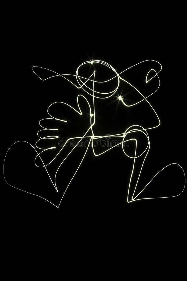 Light painting stock illustration. Illustration of energy - 45805760