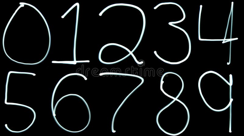 Flip Down Numbers stock vector. Illustration of white - 19475912