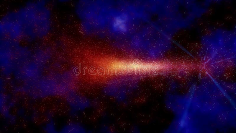 Light Particle Trails Rainfall Animation in 4K. Energy Light Colorful ...