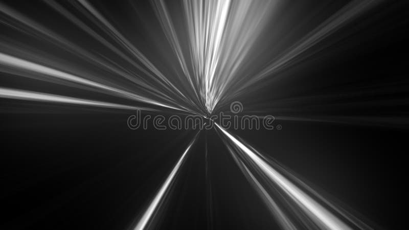 Light Particles in Zoom Effect. Radial Motion Blur Effect Stock ...