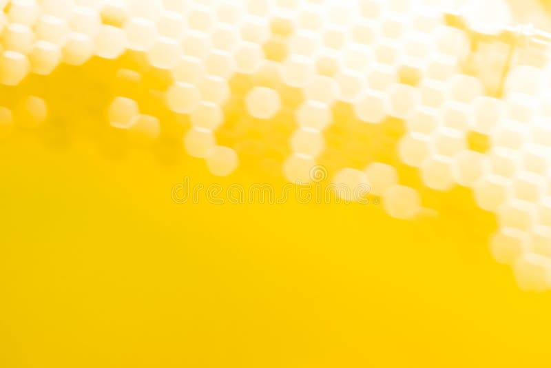 The Light Passes through the Mesh Structure, Forming Blurred Hexagonal ...