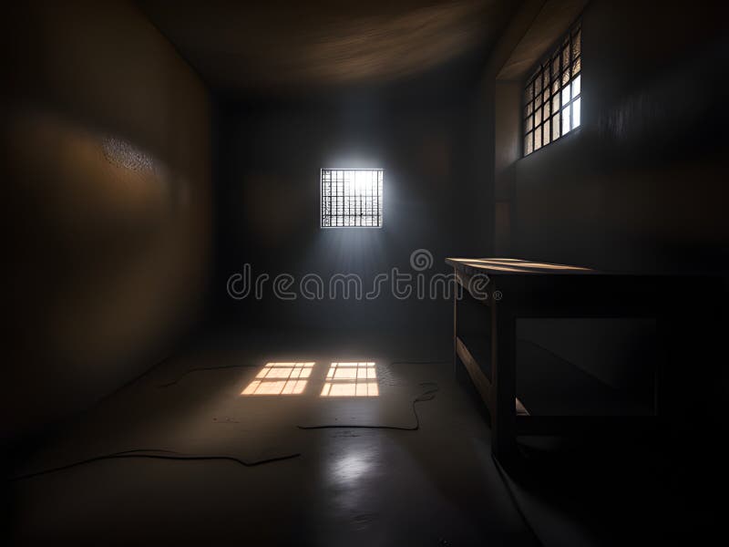 Light Passes through the Window into Dark Room Stock Illustration ...