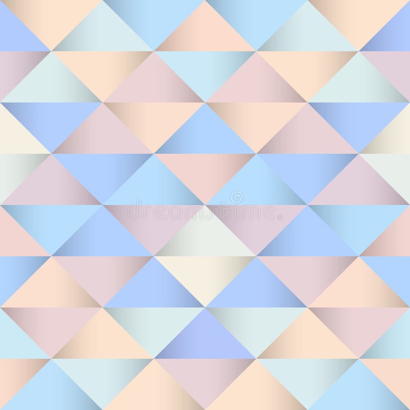 Light Pastel Colours Triangles Pattern. Abstract Seamless Geometric ...