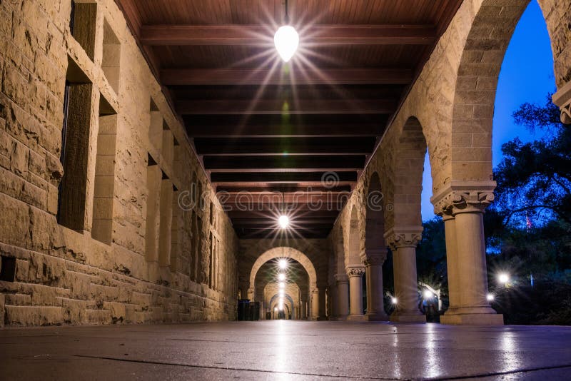 Walkway at Stanford University Editorial Photography - Image of ...
