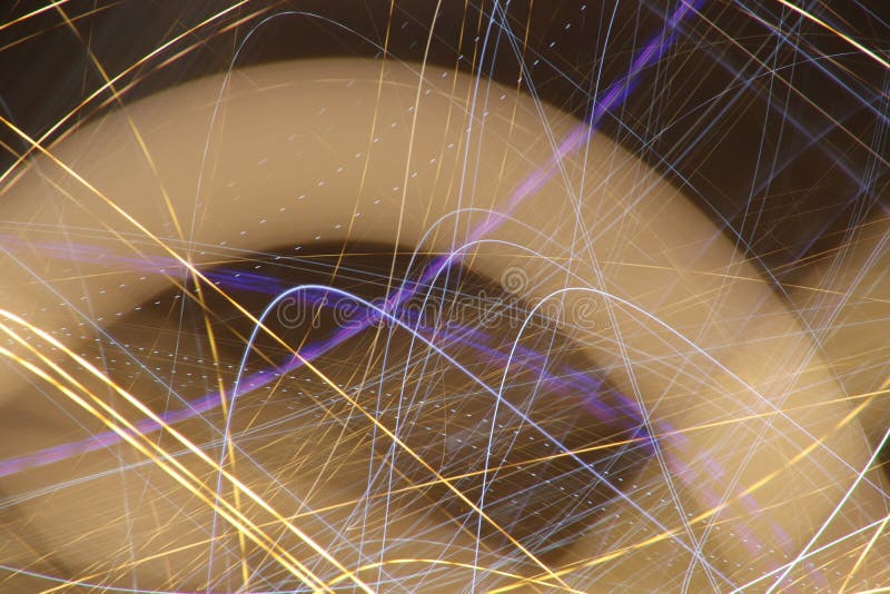 Light Patterns Created Via Intentional Camera Movement Stock Photo ...
