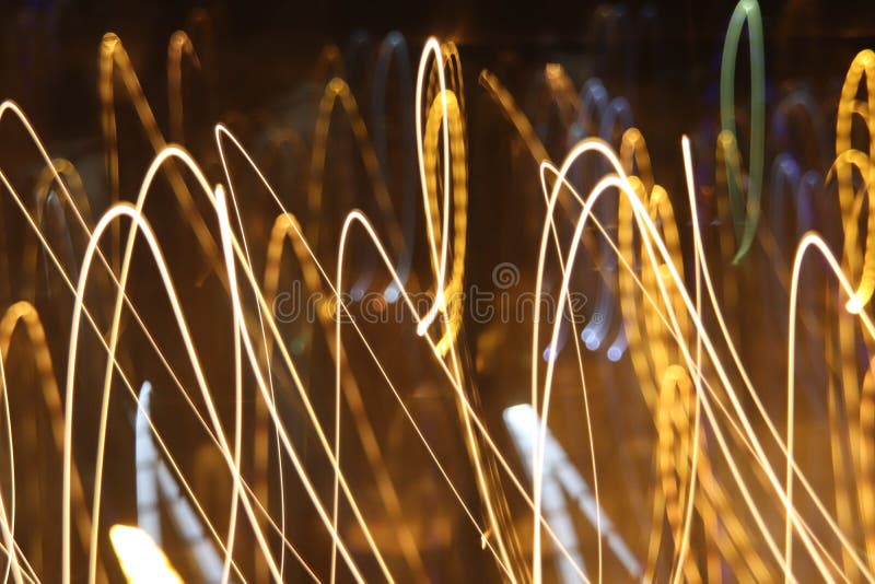Light Patterns Created Via Intentional Camera Movement Stock Image ...