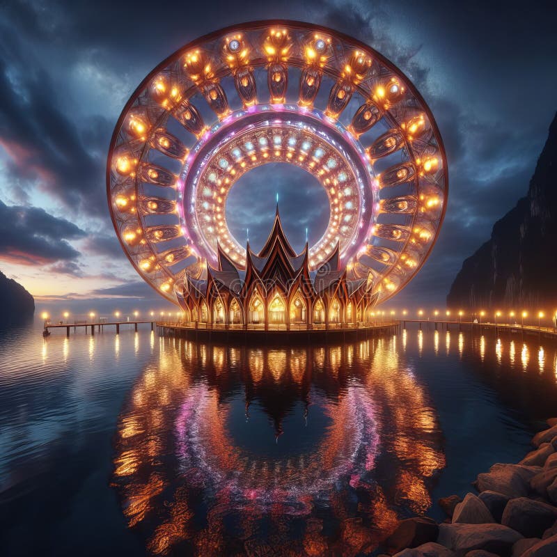 Light Patterns Reflected by a Crystal Clear Lake Stock Image - Image of ...