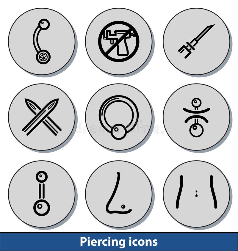 Light piercing icons stock vector. Illustration of circle - 67653099