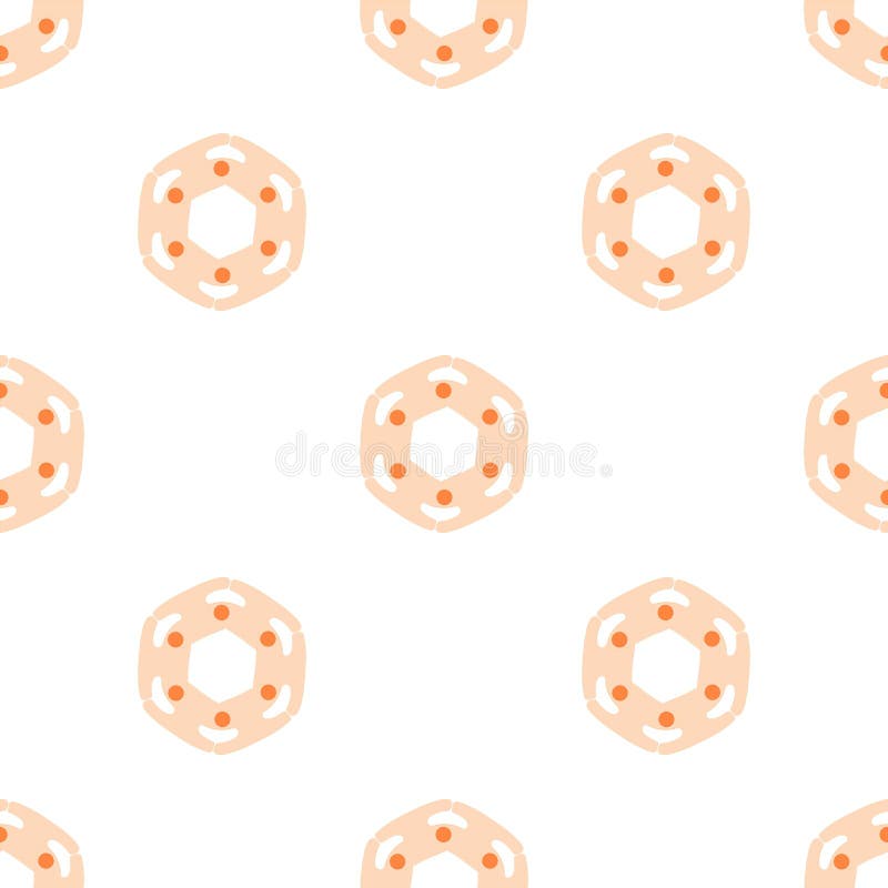 Light Pink Abstract Shape Pattern Seamless Vector Stock Vector ...