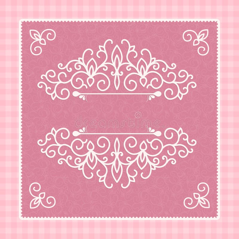 Light Pink Background with a Pattern for Invitation Stock Vector ...