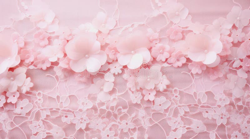 Pink floral lace texture. stock illustration. Illustration of cloth ...