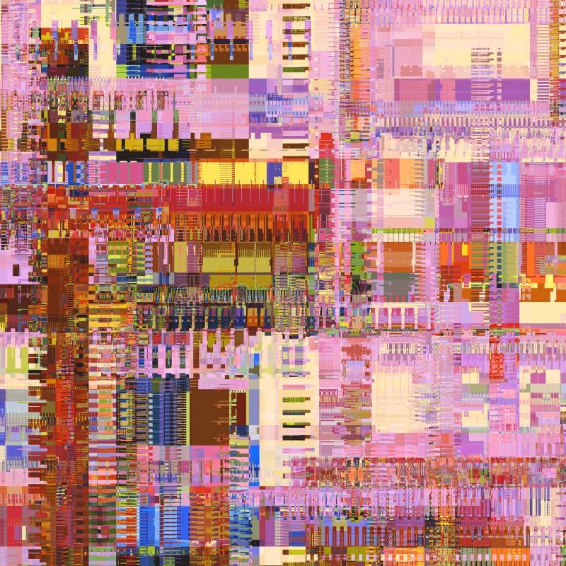 Light Pink Glitch Unique Design Abstract Digital Pixel Noise Error ...