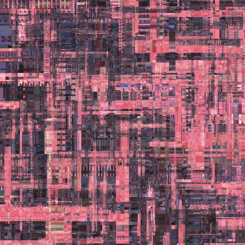 Light Pink Glitch Unique Design Abstract Digital Pixel Noise Error ...