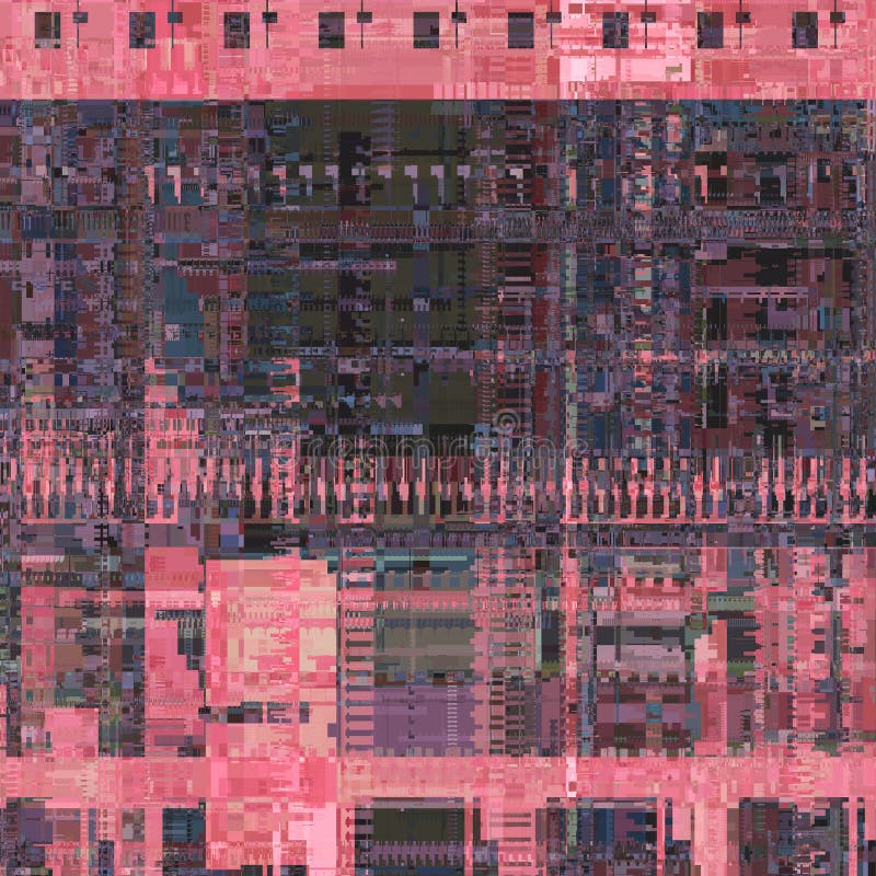 Light Pink Glitch Unique Design Abstract Digital Pixel Noise Error ...