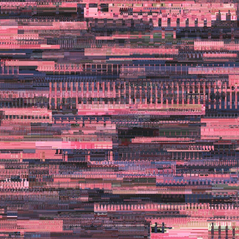 Light Pink Glitch Unique Design Abstract Digital Pixel Noise Error ...