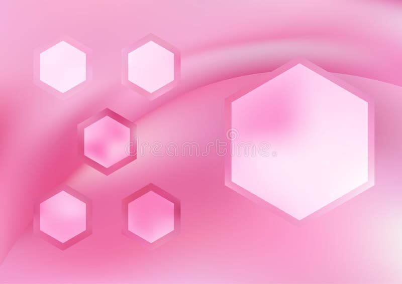 Light Pink Hexagon Shape Background Image Stock Vector - Illustration ...