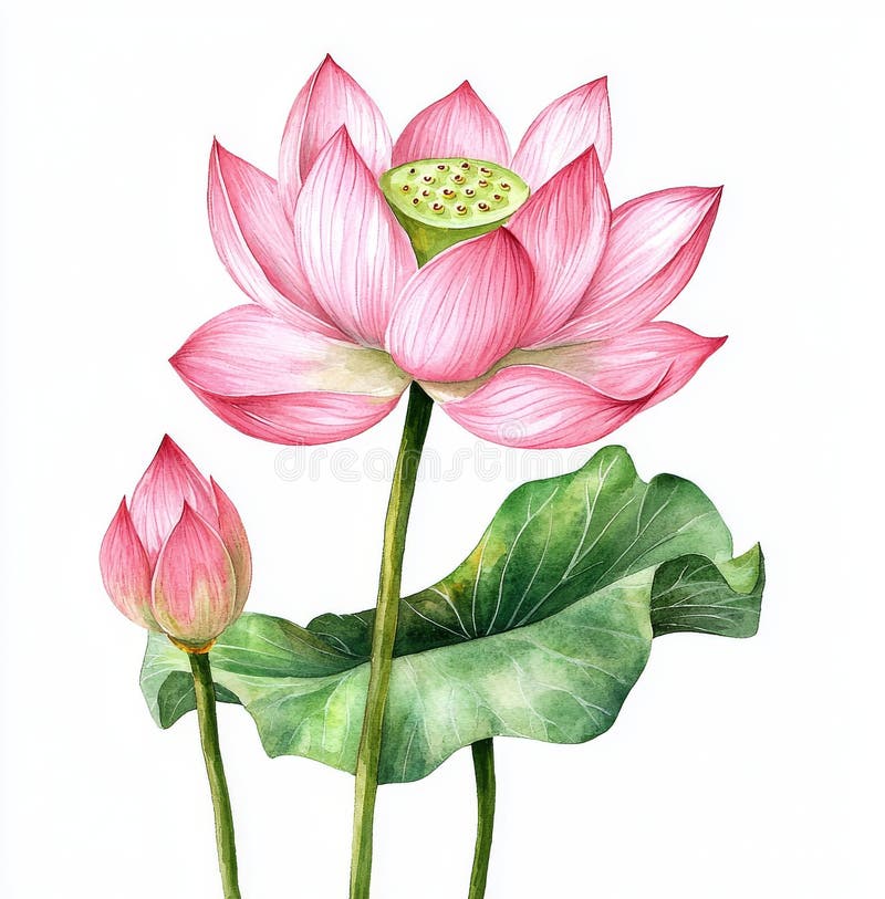 A Light Pink Lotus Flower Creates a Striking Contrast with a Dark Teal ...