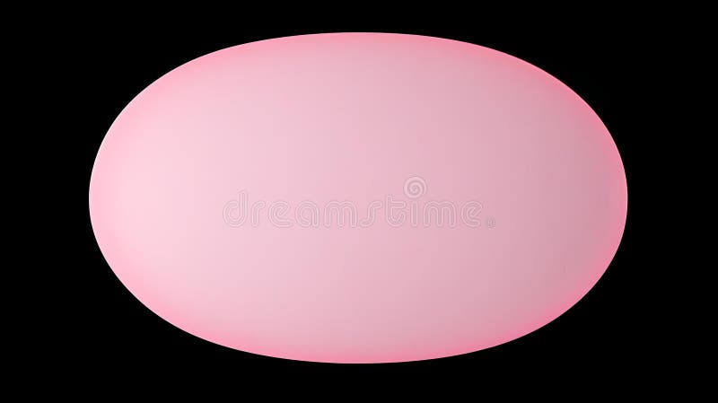 Light Pink Oval Paper Note on a Black Background. Brainstorming ...