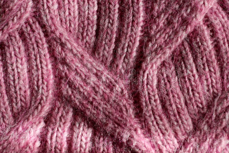 Light Pink Pattern Knitted from Wool Threads, Background Texture Stock ...