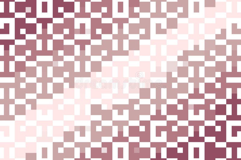 Light Pink Pixelated Abstract Pattern with Digital Square Composition ...