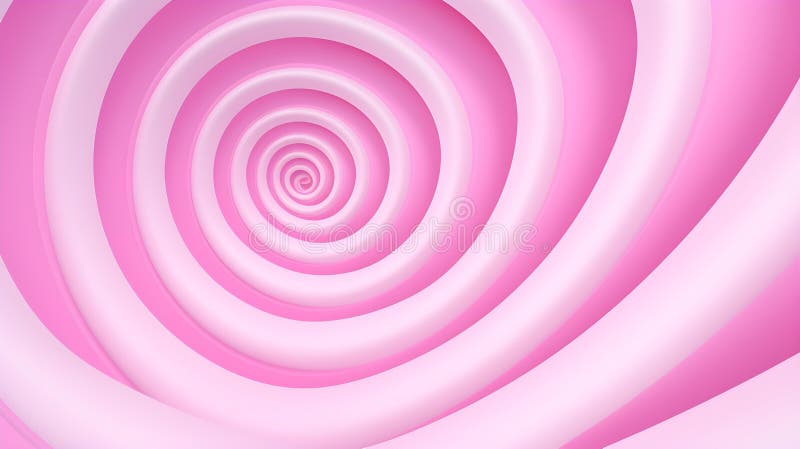 Light Pink Psychedelic Spiral Pattern. Hypnotic Abstract Background ...