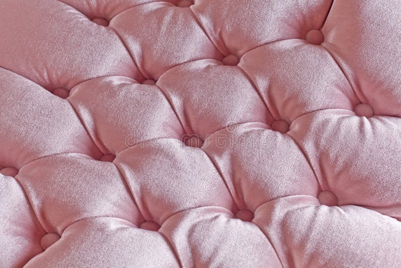 Light Pink Quilted Fabric Texture on Armchair Stock Photo - Image of ...