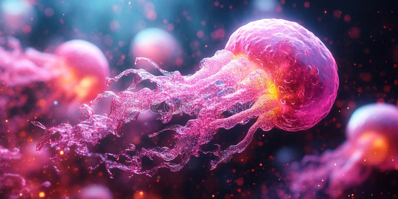 Reproduction Cell Viewed Under Microscope Showcasing Sperm Structure ...