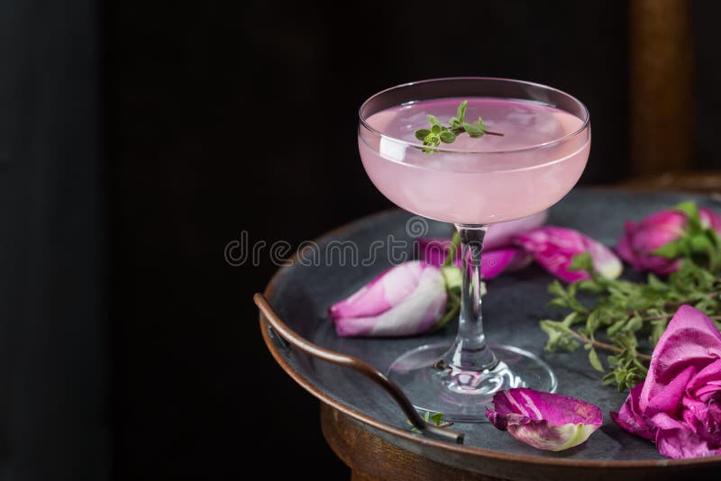 Light pink rose cocktail stock photo. Image of healthy - 142695138