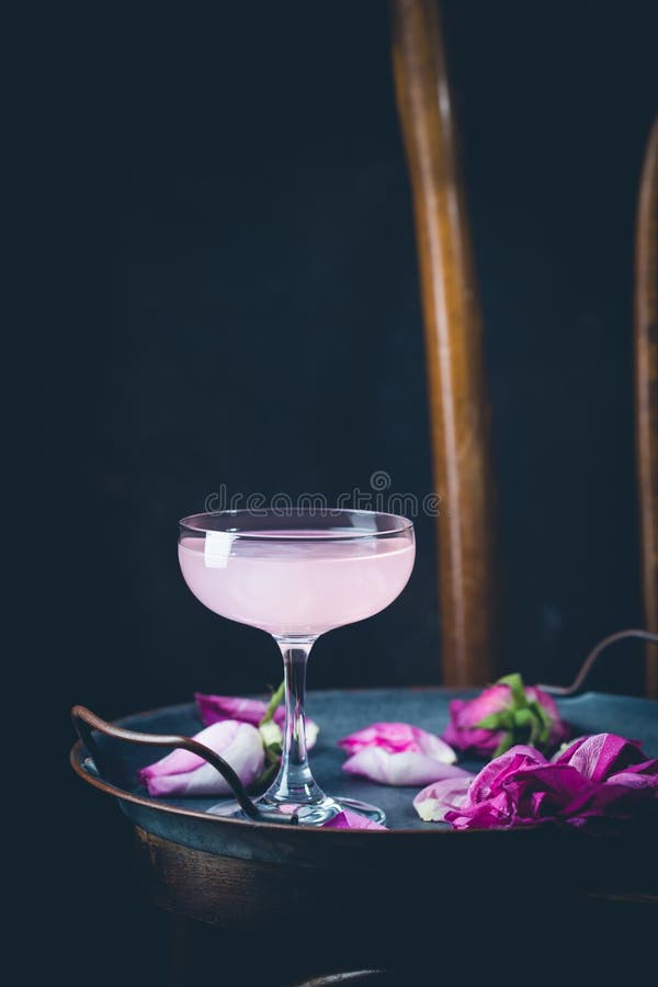 Light pink rose cocktail stock photo. Image of healthy - 142695138