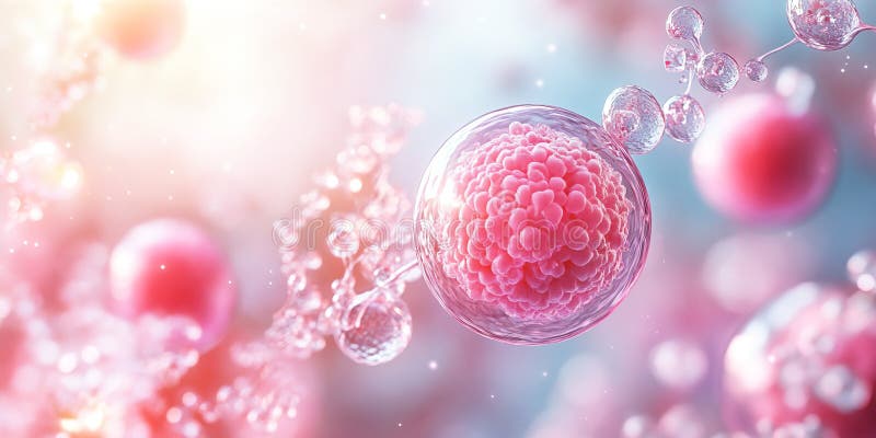 A Light Pink Sperm Reproduction Cell is Observed in Its Natural ...