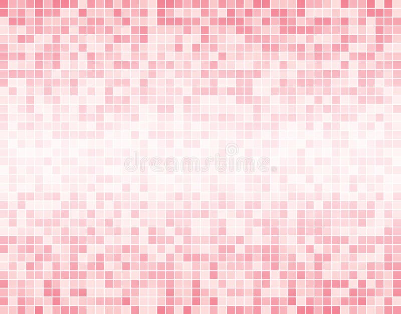 Light Pink Square Mosaic Tiles Background Banner. Stock Vector ...