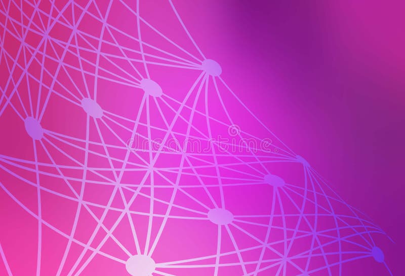 Light Pink Vector Template with Artificial Intelligence Structure ...