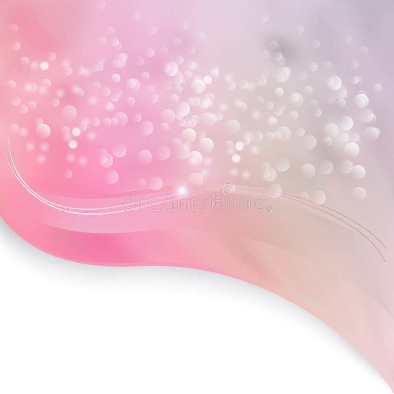 Light Pink Wave Border Presentation Background Beautiful Elegant ...