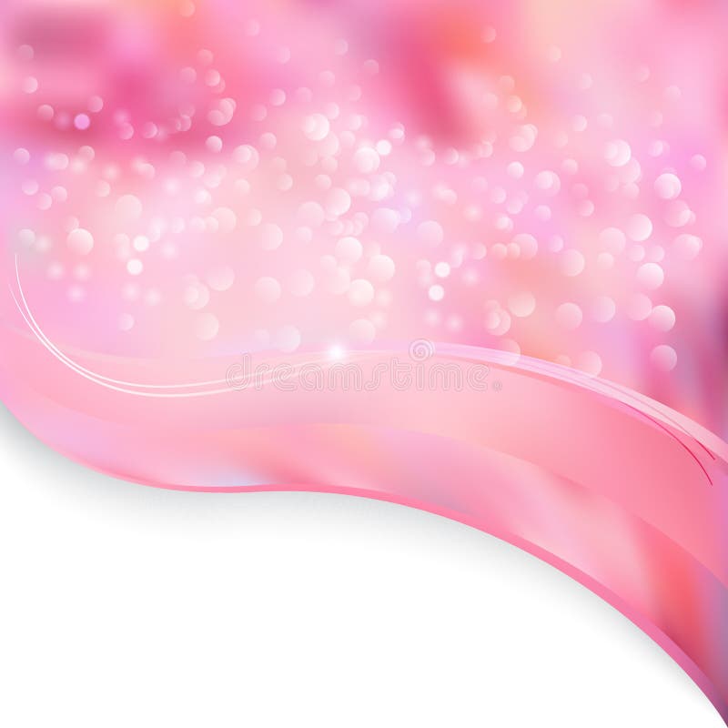Light Pink Wave Folder Background Beautiful Elegant Illustration Stock ...