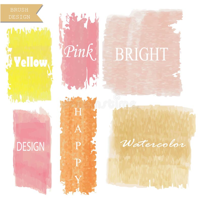 Light Pink Yellow Orange Love Pastel Banner Stock Vector - Illustration ...