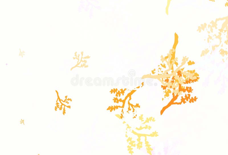 Light Pink, Yellow Vector Natural Artwork with Sakura. Stock Vector ...